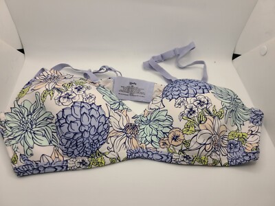 Kindly pastel floral bra padded size 38B, Soft Comfortable, NO ...