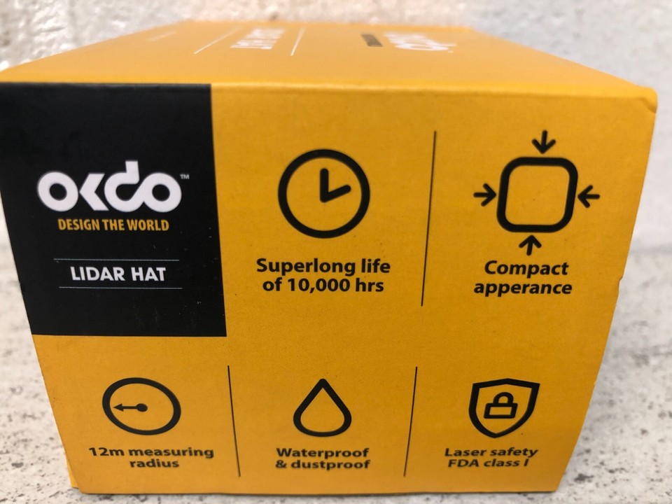 Okdo Lidar Hat Module + Bracket Development Kit LiDAR_LD06 Raspberry Pi ...