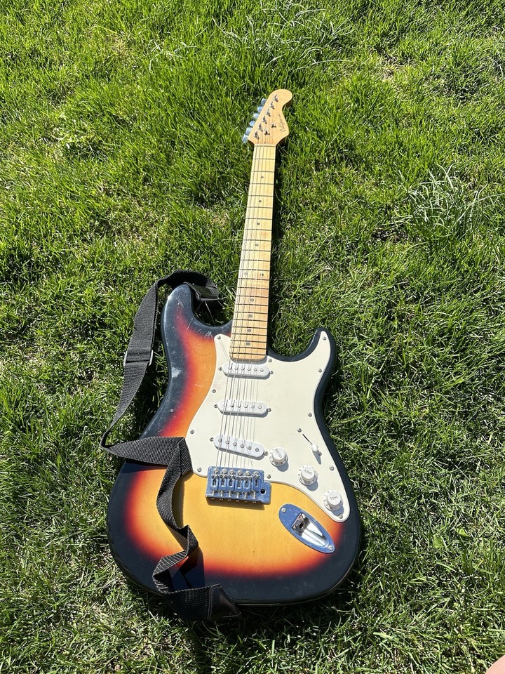 Vintage California Strat Style Sunburst Electric Guitar | eBay
