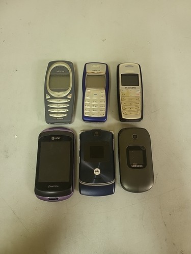 Lot Of 6 Old UNTESTED Cell Phones (Could Be For Parts) Nokia, Samsung ...