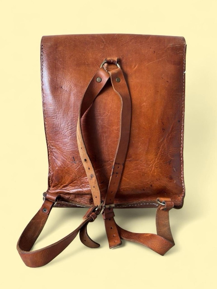 Vintage leather backpack | eBay