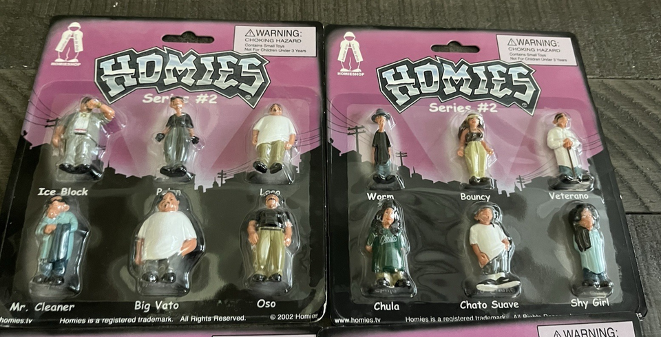 4 RARE VINTAGE HOMIES SERIES # 2 CARDED 24 FIGURE SET BRAND NEW MOSC | eBay