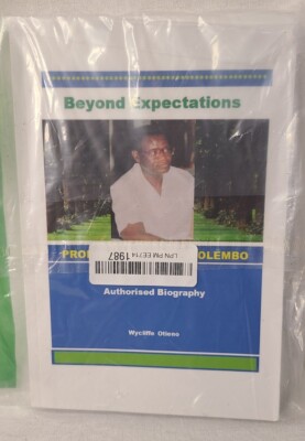 Beyond Expections: Prof. Jotham Ombisi Olembo Authorized Biography | eBay
