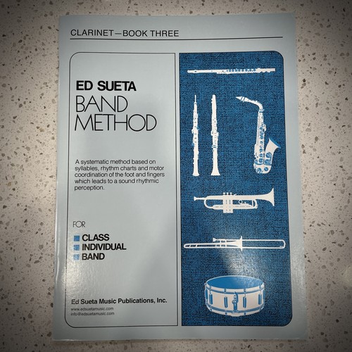 Ed Sueta Clarinet Band Method Book 3 9781566170024| eBay