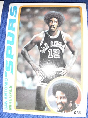 1978-79 Topps Mike Gale San Antonio Spurs #37 FREE SHIPPING MVP HOF NBA ...