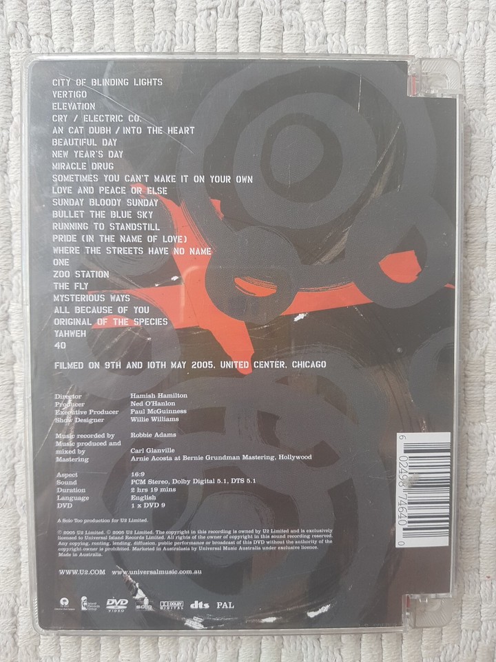 Vertigo 05 Live from Chicago by U2 DVD 2005 👌👍 602498746400 | eBay