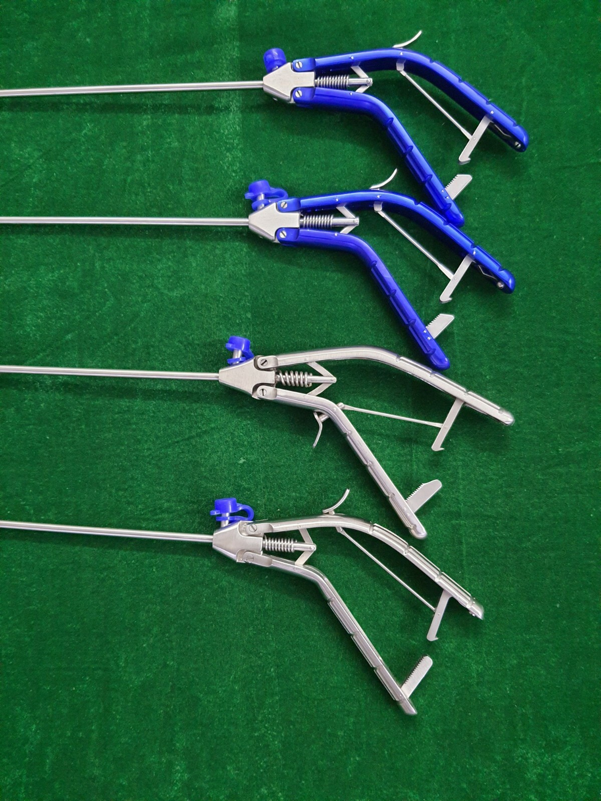 4pc Laparoscopic Gun-Type Needle Holder Curvd Jaw Right Hand/Straight ...