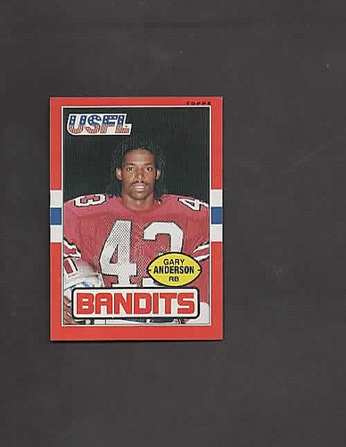 1985 Topps USFL #122 GARY ANDERSON | eBay