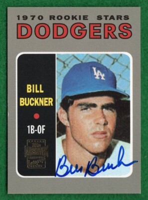 2001 Topps Archives Bill Buckner Rookie Certified Autograph AUTO ...