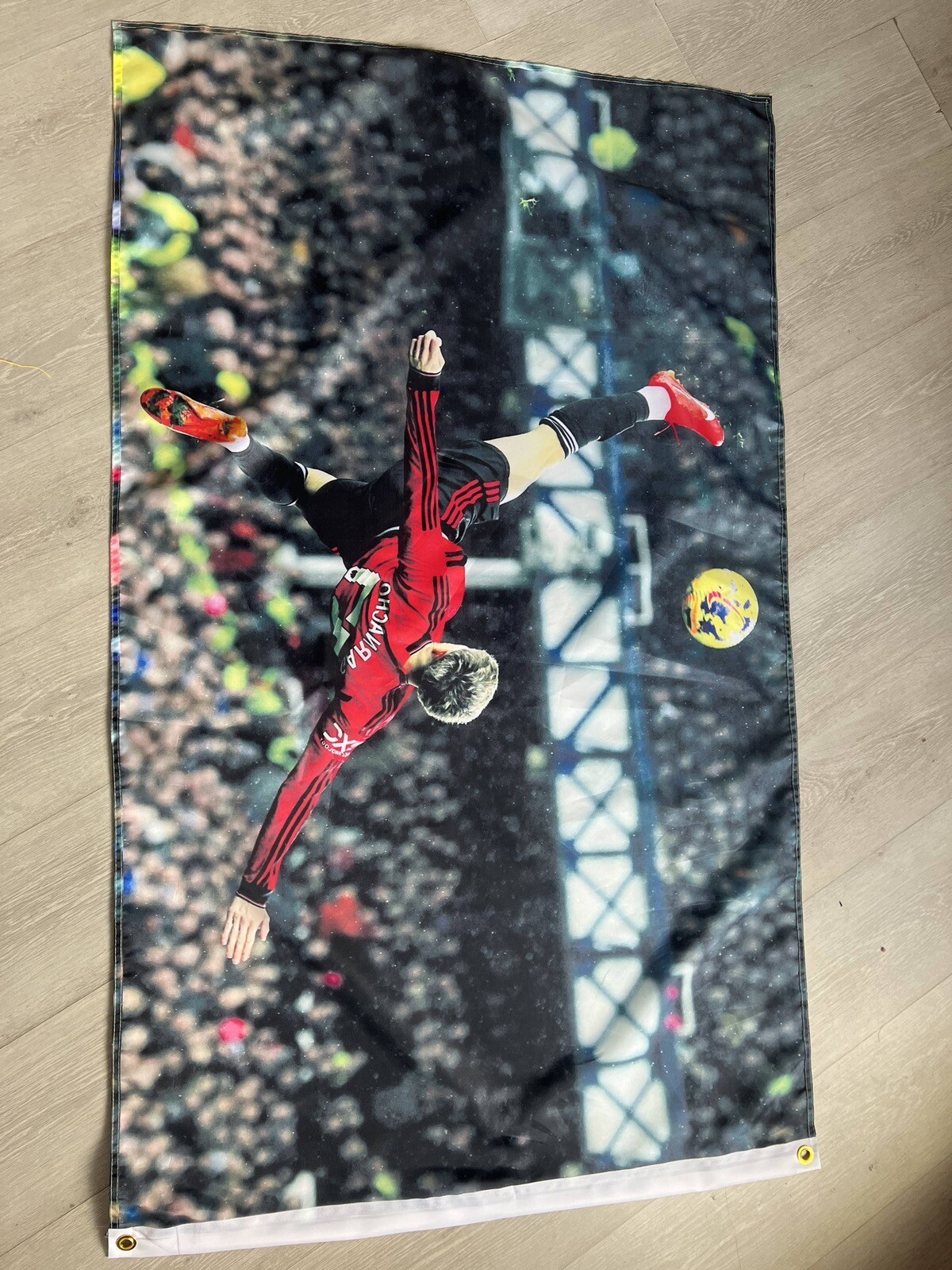 Alejandro Garnacho Manchester United Overhead Kick Goal Flag Man Utd ...