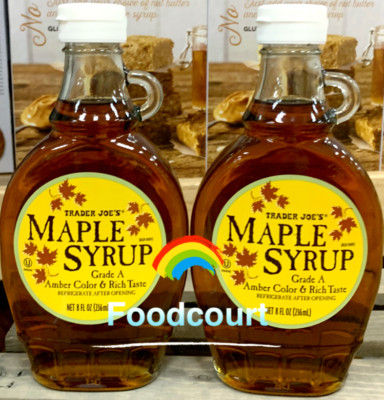 2 Packs Trader Joe's Maple Syrup 100% Pure U.S. Grade A 8 fl oz Each ...
