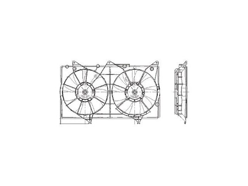 For 2002-2003 Lexus ES300 Auxiliary Fan Assembly TechPro 37359GNGN | eBay