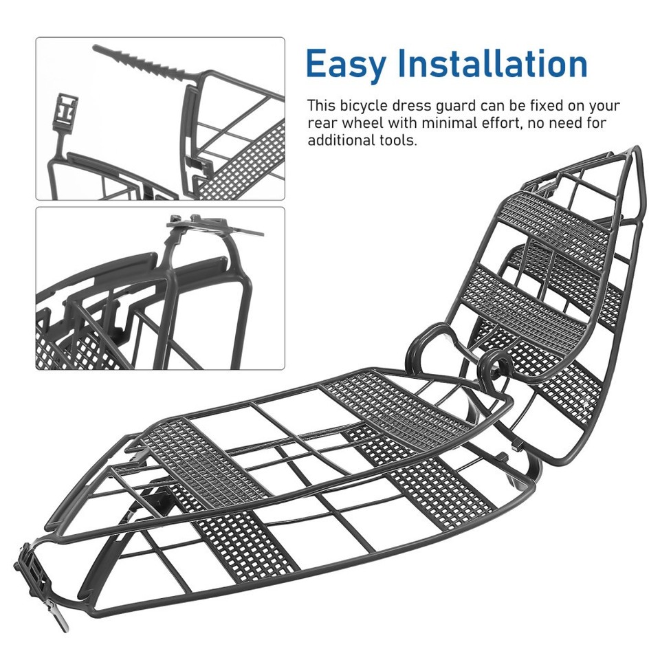 Bicycle Dress Guard Bike Rear Protective Mesh Screen Rear Wheel ...