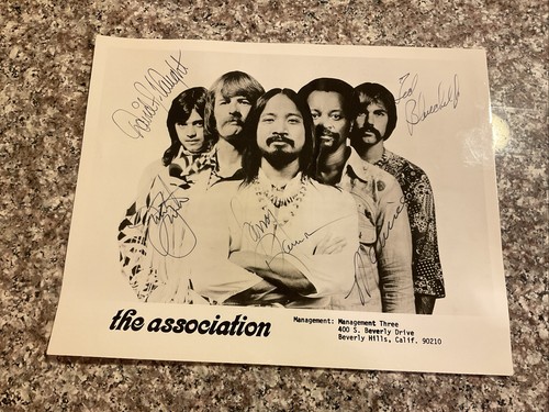 The Association band hand SIGNED 8x10 Photo No COA 5 Signatures | eBay