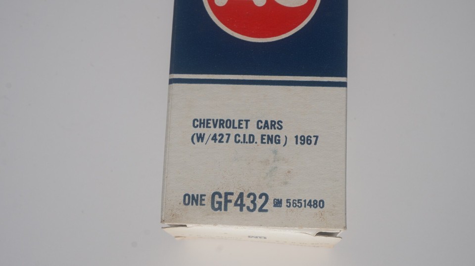 NOS AC GF432 Fuel Filter 1967 1968 L36 L68 L71 427 Corvette Dated 1968 ...