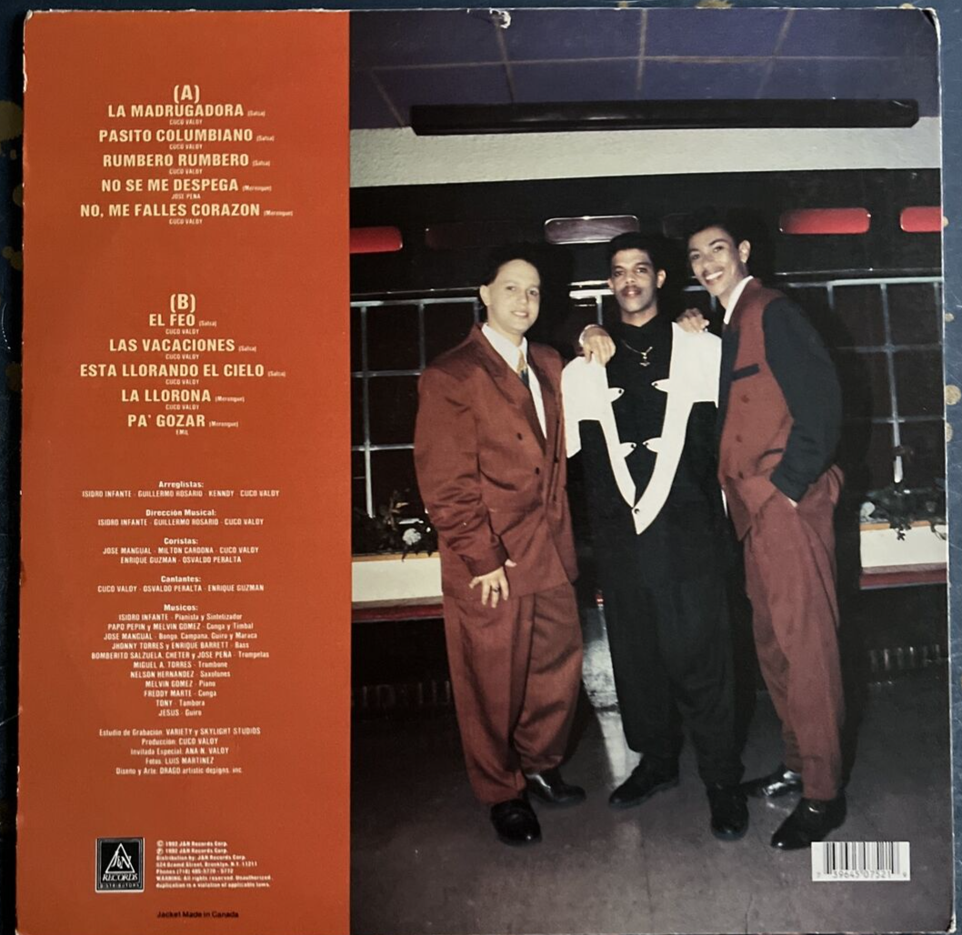 Coristas 1995 CUCO VALOY Merengueando Con LP Latin 1987 Salsa VG++