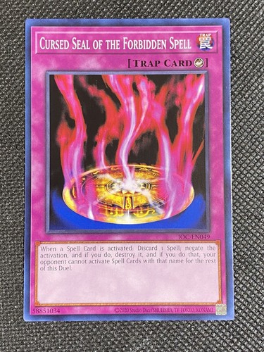 YuGiOh! Cursed Seal of the Forbidden Spell IOC-EN049 Common 25th ...