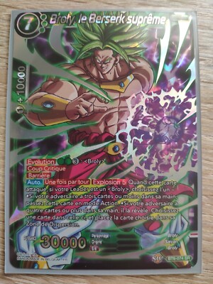 DRAGON BALL SUPER CARD GAME FR - Broly, le Berserk suprême BT6-074 SR ...