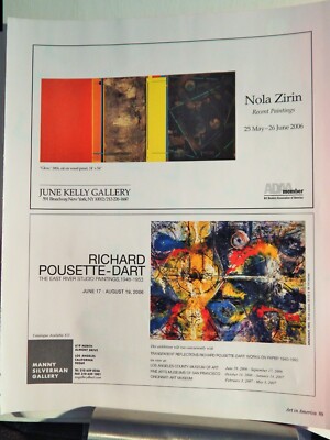 NORA ZIRIN ART PIECE VTG ORIG 2006 ADVERTISEMENT | eBay