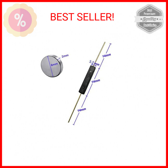 10pcs Plastic Reed Switch Reed Contact Normally Open (N/O) Magnetic ...