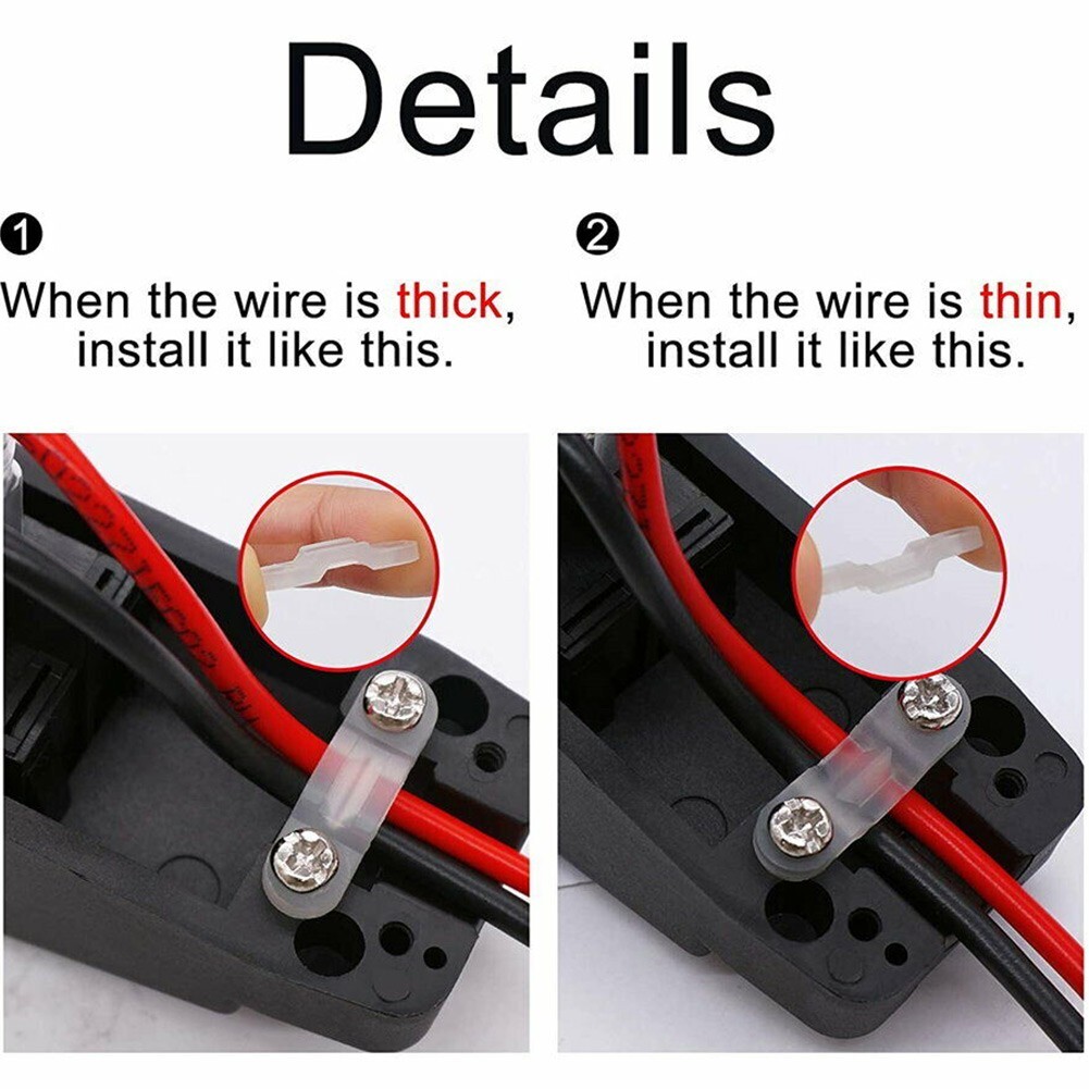 Convenient Inline Cable Rocker Switch with LED Indicator for Max 30A ...