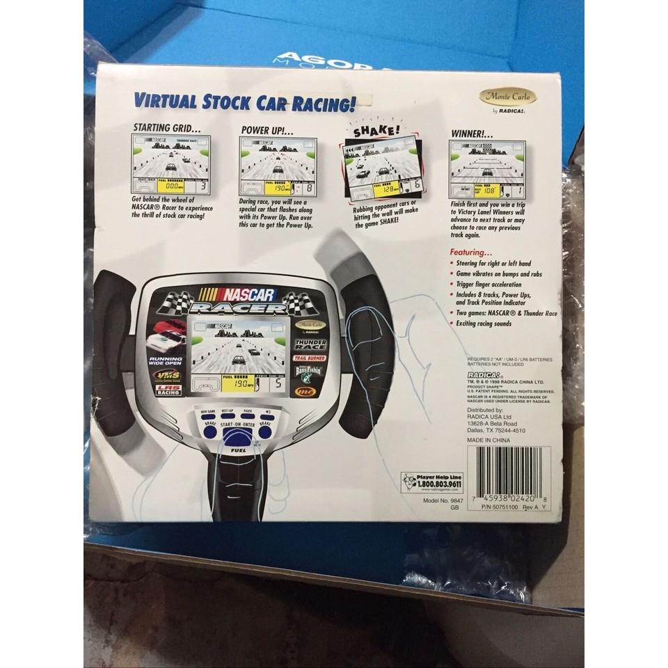 1998 Vintage Radica Nascar Handheld Racing Game Working READ | eBay