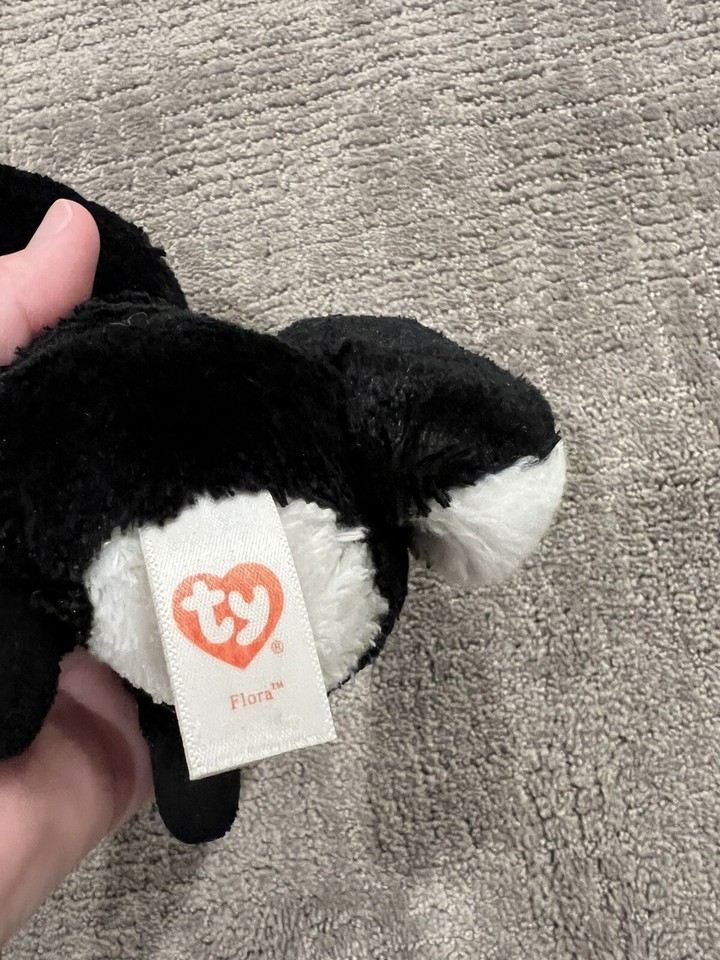 Ty Beanie Boos “Flora” the Skunk 6” Small Plush Toy | eBay