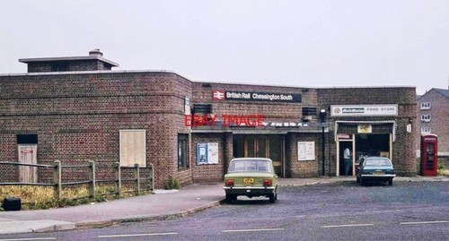PHOTO CHESSINGTON SOUTH RAILWAY STATION. FRONTAGE C1970'S | eBay