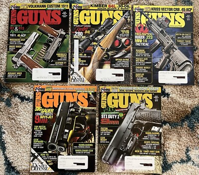 GUNS Magazine 2013 5 Issues Rifles Pistols Shotguns FMG Publications | eBay