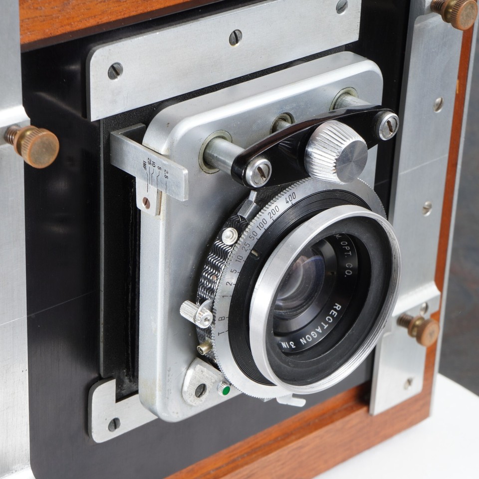 :Custom Wide Angle 4x5 Camera w/ Goerz Rectagon 3" (75mm) f/8 Lens One ...
