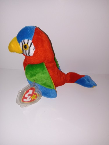 Ty Beanie Baby Jabber The Parrot Plush Babies Tags 5th Toucan Macaw Red ...