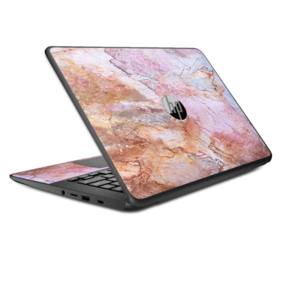 Skins Decal Wrap for HP Chromebook 14-Rose Peach Pink Marble Pattern | eBay