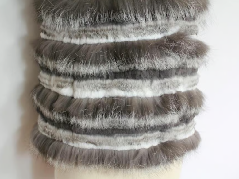 $1695 NEW TORY BURCH RABBIT FOX FUR VEST JACKET FALL WINTER XS! | eBay