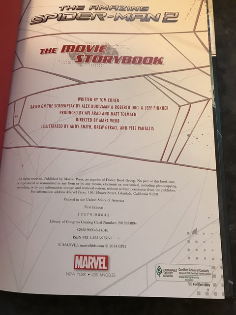 The Amazing Spider-Man 2: The Movie Storybook by Disney Book Group ...