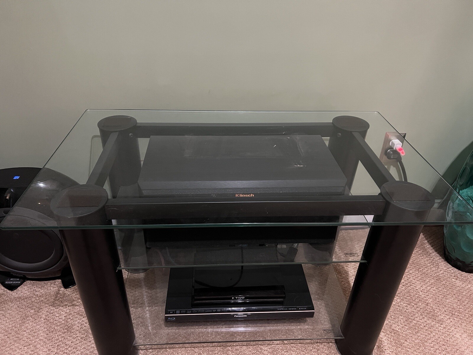 Bell'OGGETTI Tv Stand Tempered Glass Made In Italy | eBay