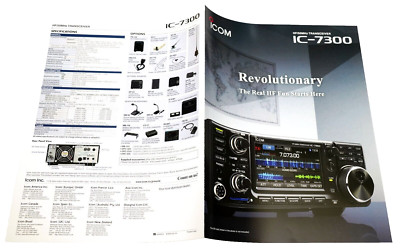 ICOM IC-7300 HF TRANSCEIVER 4 PANEL ORIGINAL COLOR BROCHURE | eBay