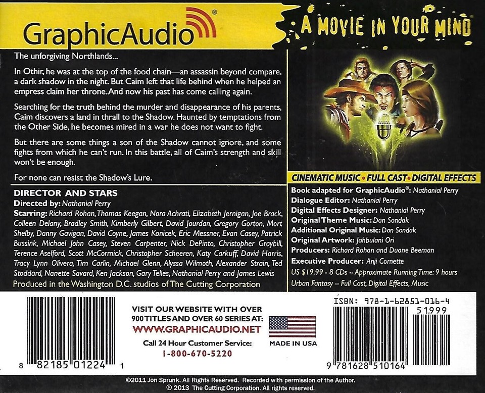 Shadow Saga 2: Shadow's Lure by Jon Sprunk (2013, CD) 9781628510164| eBay