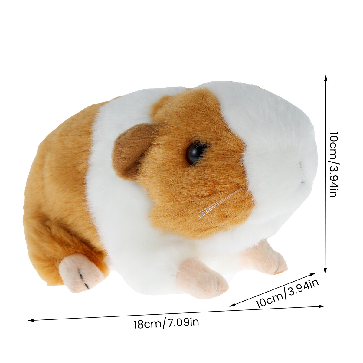 Guinea Pig Plush Toys 7'' Cute Animal Plush Doll Stuffed Realistic ...