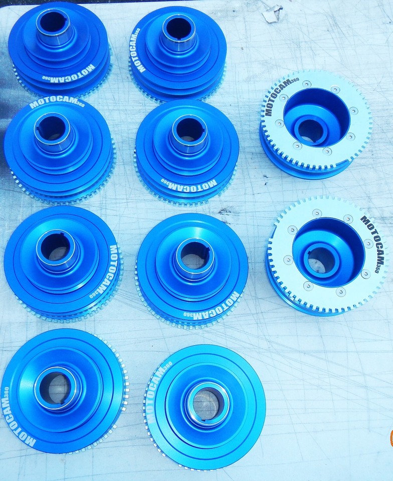 Mitsubishi Starion Dodge Conquest G54B Aluminum Crank Pulley by Motocam