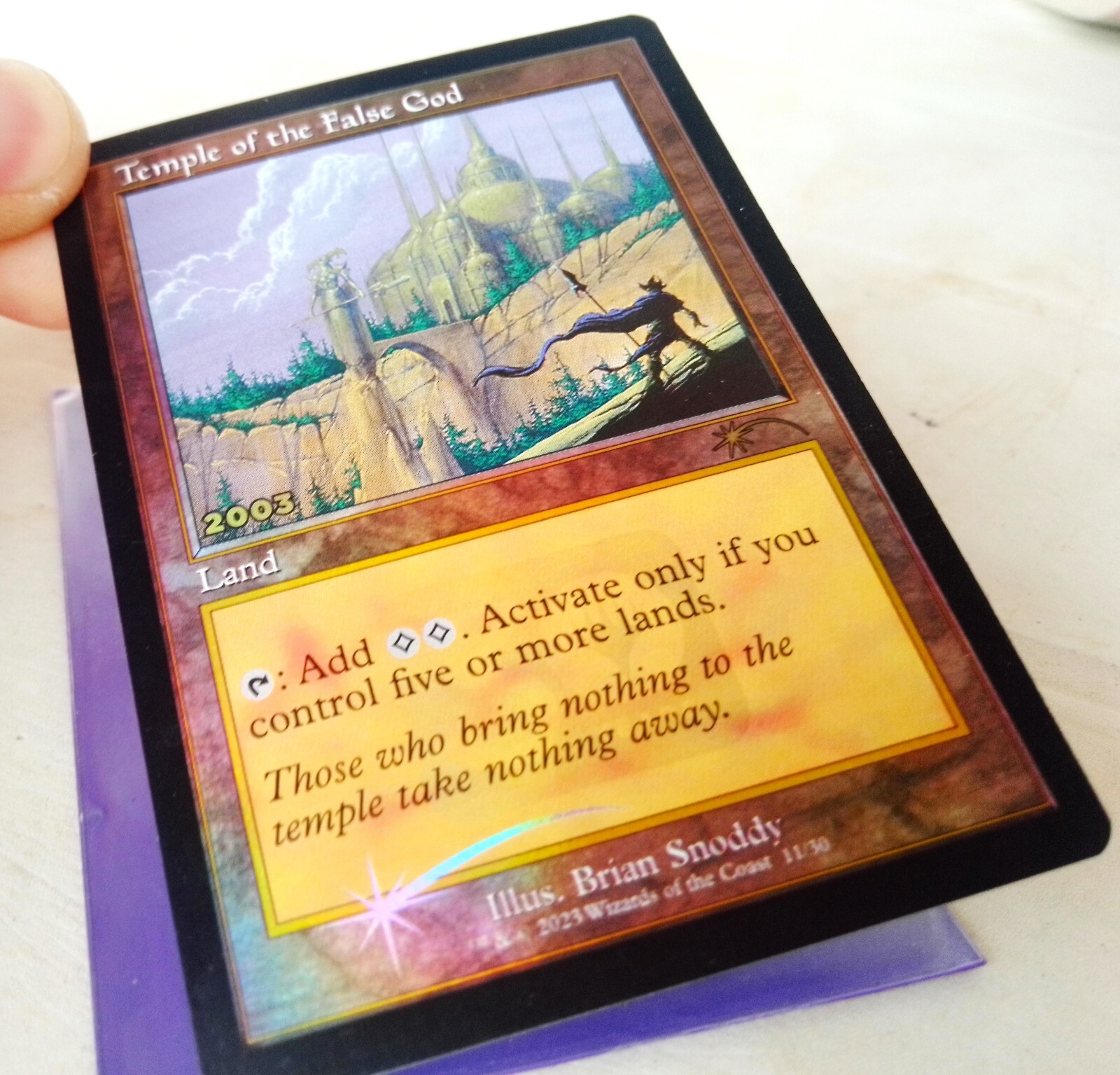 Temple Of The False God FOIL PROMO card Phyrexia MTG | eBay
