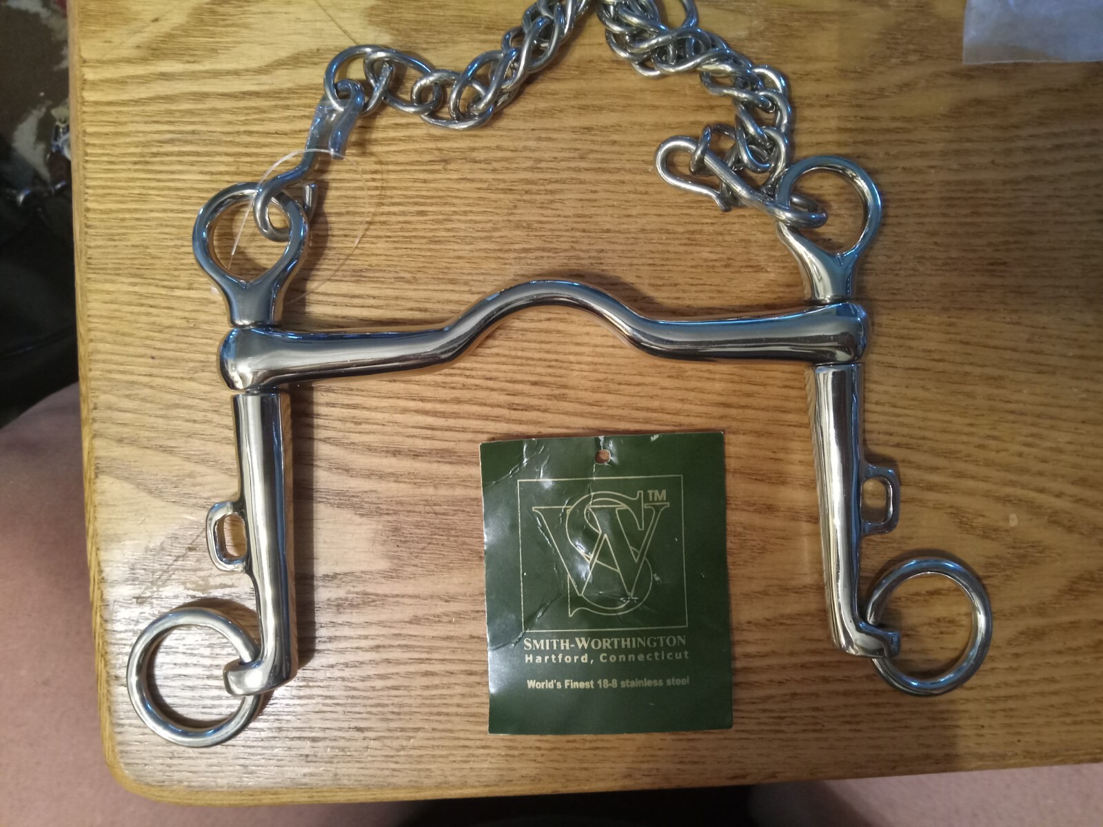 New loose cheek curb bit ported mouth smith-worthington 5 1/4 | eBay