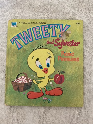 Vintage Tweety and Sylvester Book Picnic Problems Whitman Tell-A-Tale ...