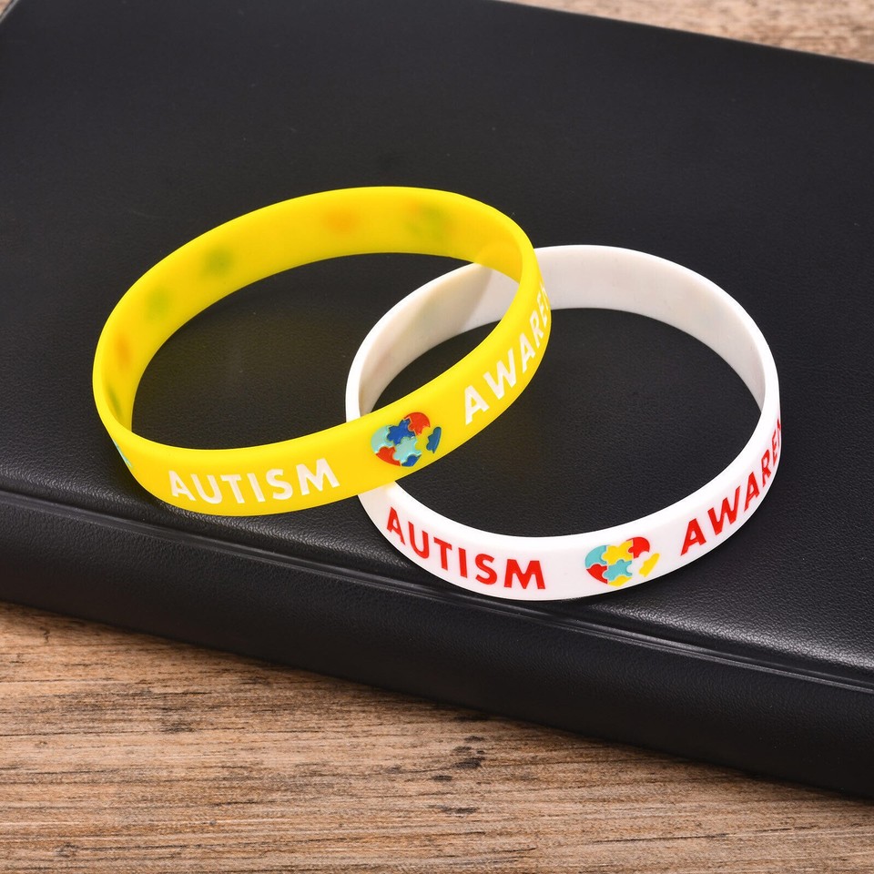 Autism Awareness Support Wristbands Band Autistic Silicone Bracelets ...