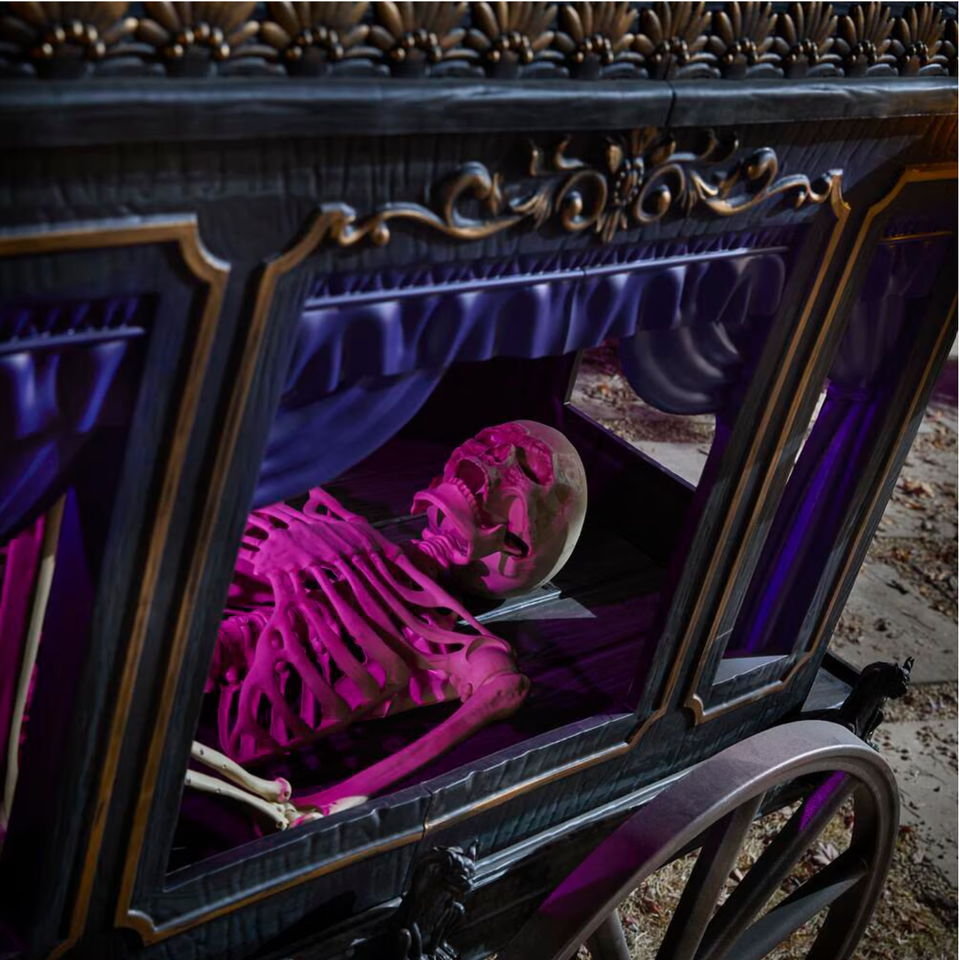 2025 Home Accents Halloween Holiday 5 ft. Animated LED Hearse - NEW IN ...