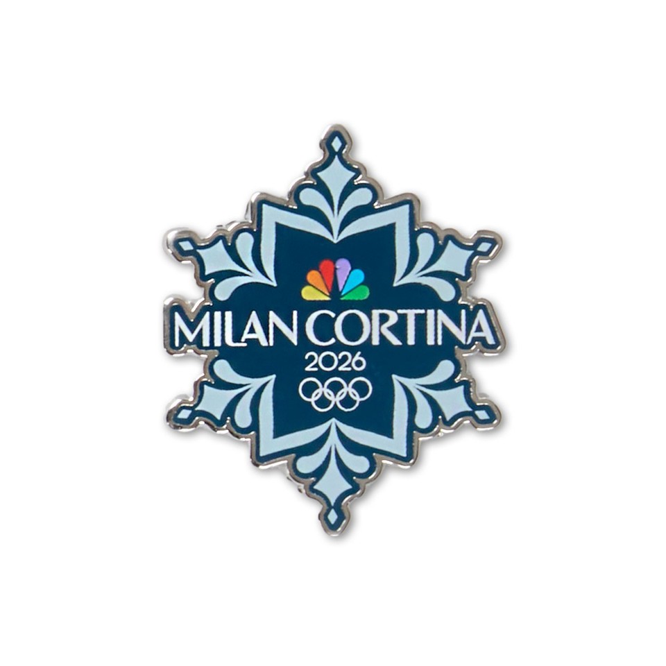 2026 Milan Cortina NBC Olympics 2 Pin Set POSTER TRIANGLE Very ...