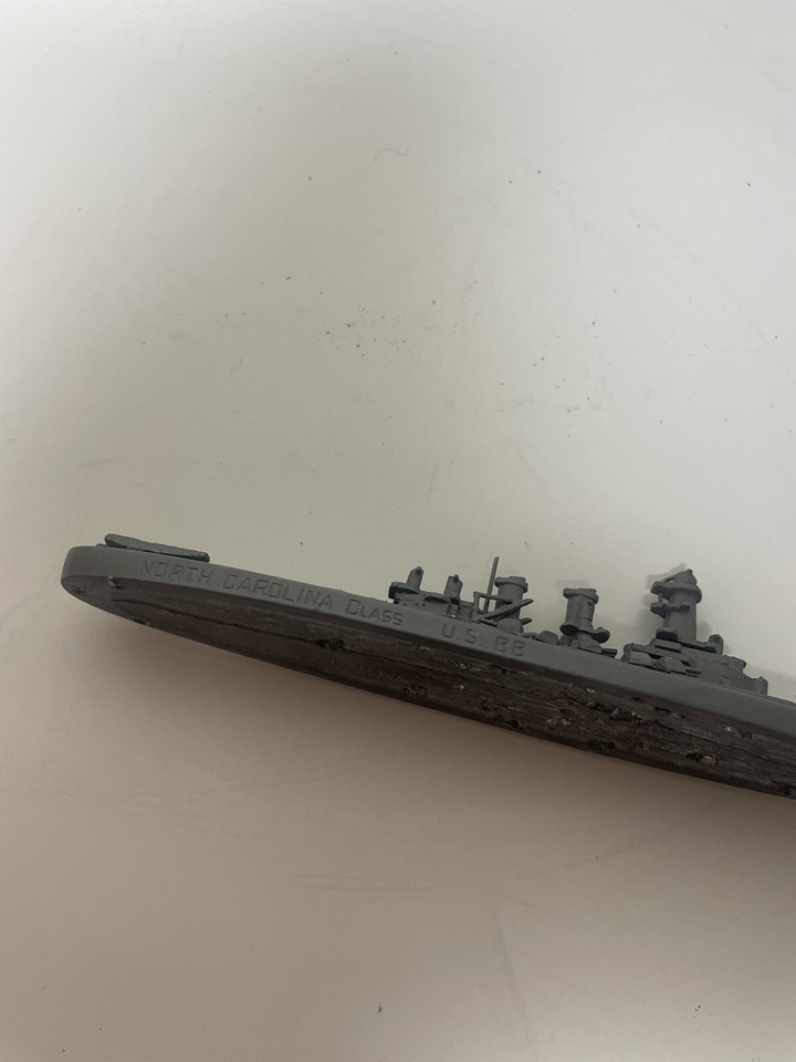 Antique WW2 Lead Ship Model North Carolina Class Cruiser WWII | eBay
