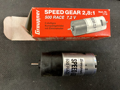 GRAUPNER SPEED GEAR 2,8:1 500 RACE 7.2V ELECTRIC MOTOR NO. 1716 NOS | eBay