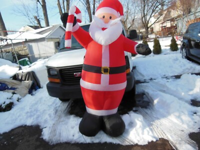 6 FT Tall SANTA AIR BLOWN INFLATABLE Gemmy Holiday Living | eBay