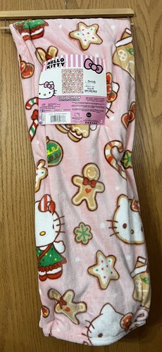 Sanrio Hello Kitty Christmas Gingerbread Cookie Cloud throw Blanket ...