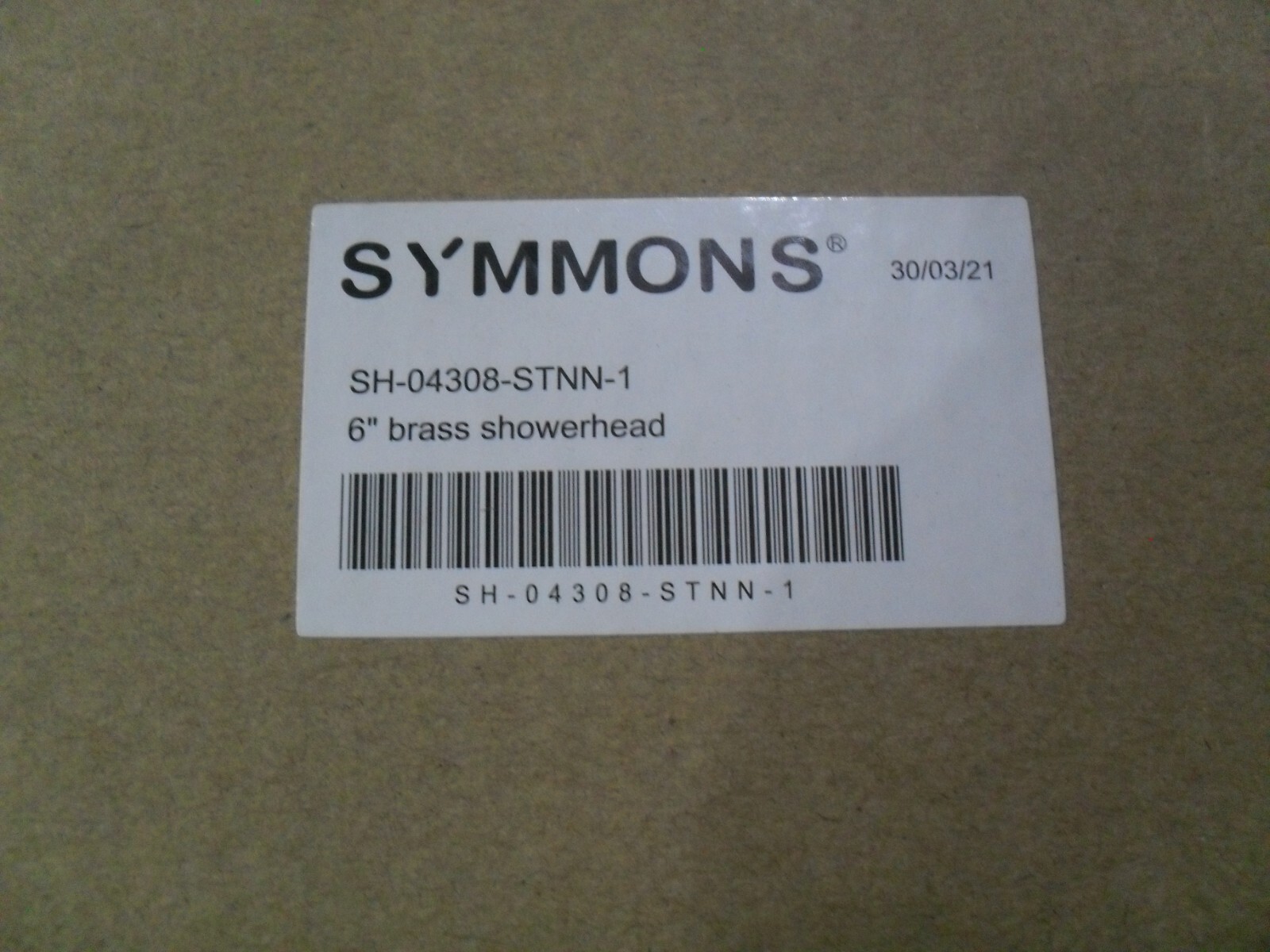 Symmons SH-04308-STNN-1 6" Brass Shower head Satin Nickel | eBay